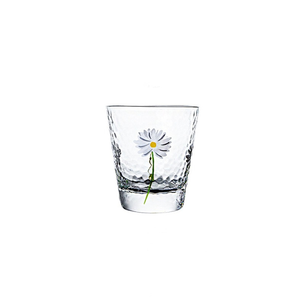 Handmålad liten Daisy Hammer Pattern Transparent Heat | Fyndiq