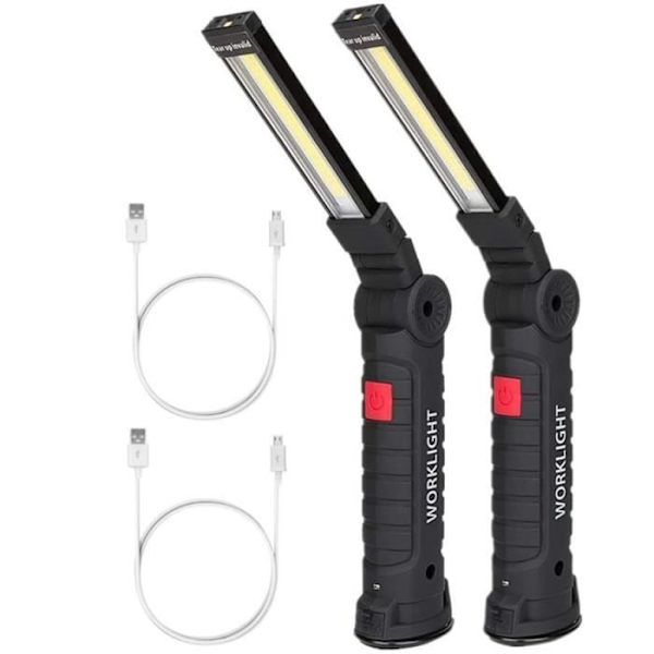 Stk Ultra Bright LED Arbeidslys, USB Oppladbar Bærbar Inspeksjonslampe ...