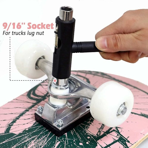 Patin T Tool All-In-One -skeittilaudan työkalu, kannettava monitoiminen ...