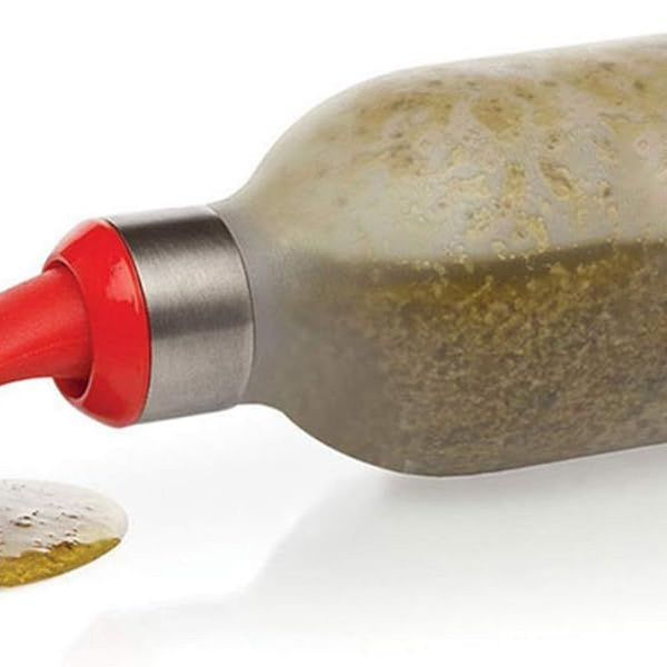 Lawei Pakke med 4 Squeeze Bottles Squeeze Bottle Krydderiflaske med låg ...