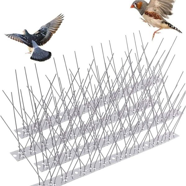 5 Strips Fuglepigge til Duer Små Fugle Fuglepigge i rustfrit stål ...