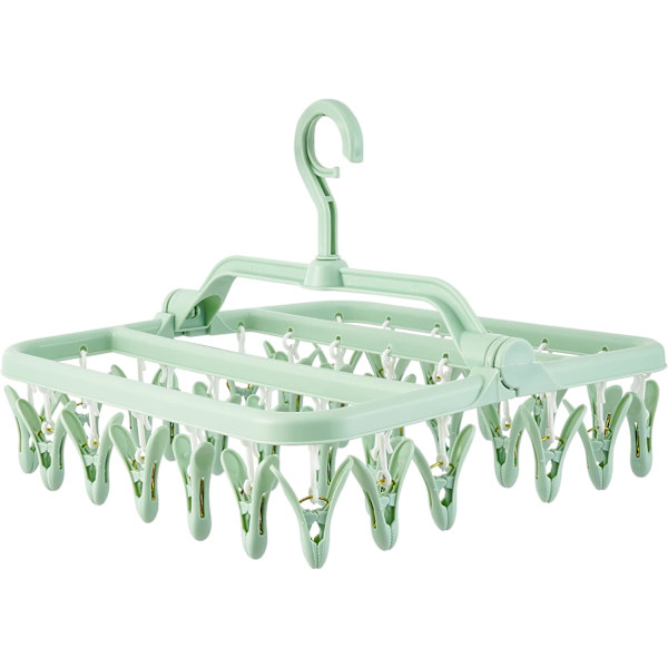 Taitettava pyykkiteline, tuulenpitävä pyykkiteline sukille ...