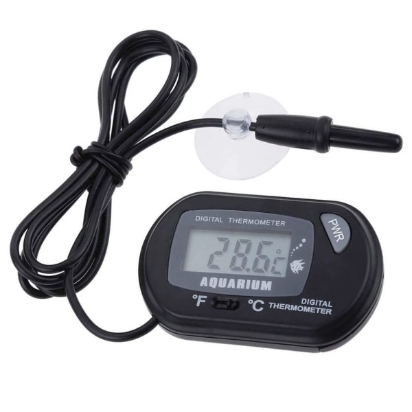 Akvarium termometer, LCD digital elektronisk termometer med sugkopp ...