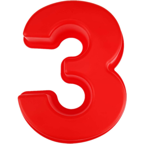 10 tum 3D Stora Silikon Nummer Tårta Formar, DIY Bakning Tårta Form ...