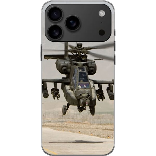 Apple iPhone 17 Pro Max Genomskinligt Skal AH-64 Apache Attack ...