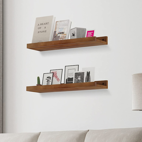 Wisfor Flytande vägghyllor, set med 2, väggmonterade ...