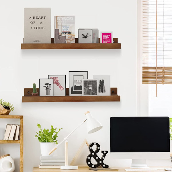 Wisfor Flytande vägghyllor, set med 2, väggmonterade ...