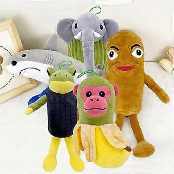 Tralalero Tralala Haj Legetøj Plys Tun Tung Tung Sahur Legetøjsdukke ...