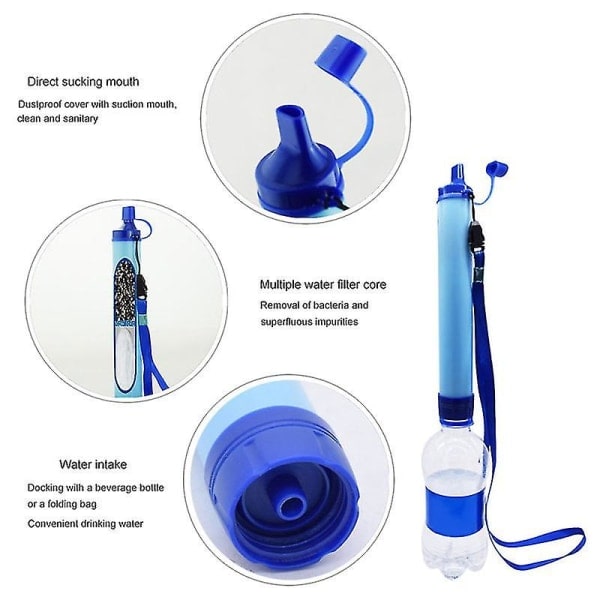 Utomhus vattenrenare Camping Vandring Emergency Life Portable Purifier ...