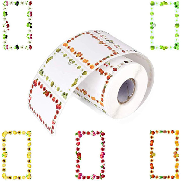 250 st frukt etikett klistermärke, sylt självhäftande klistermärken ...