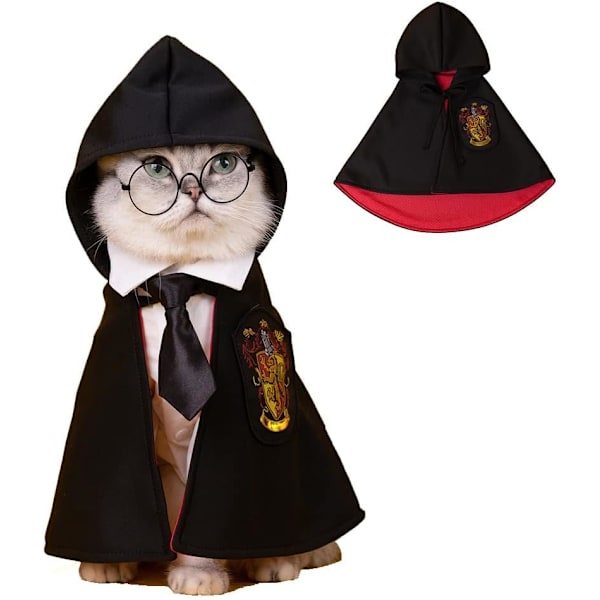 Hund Katt Juldräkt Cape Husdjur Halloween Kostym Cosplay Kostym Husdjur Foto Prop Tillbehör ...