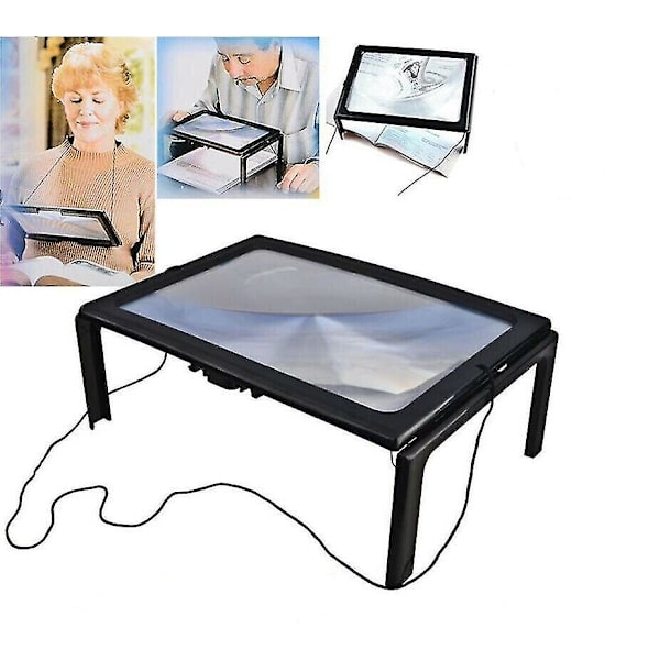 Full Page Förstoringsglas Läsning Skrivbord Bärbar Stående Hands Free ...