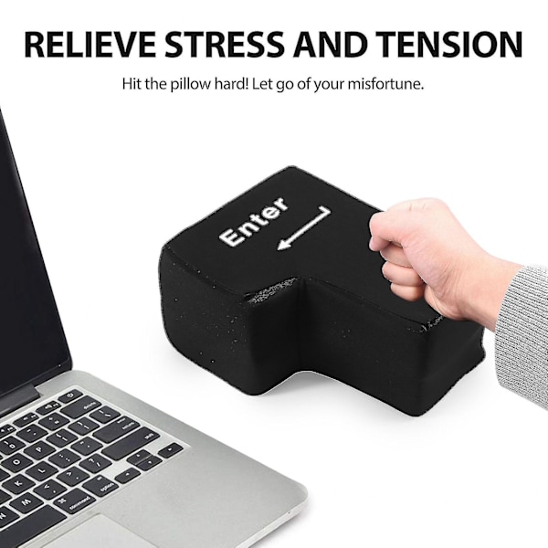 Enter Key Kudde, Stor USB Enter-knapp Stress relief Ventilationsverktyg ...