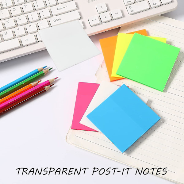 Sticky Notes Set, 6 Count 50 Sheets Självhäftande anteckningar ...