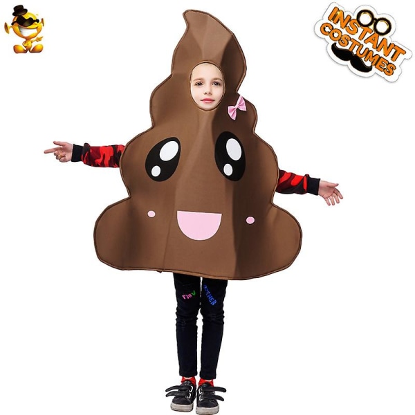 Halloween Barn Rolig Söt Bajs Dräkt Små Barn Parodi Emoji Bajs Cosplay ... Halloween Barn Rolig Söt Bajs Dräkt Små Barn Parodi Emoji Bajs Cosplay ...