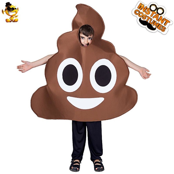 Halloween Barn Rolig Söt Bajs Dräkt Små Barn Parodi Emoji Bajs Cosplay ... Halloween Barn Rolig Söt Bajs Dräkt Små Barn Parodi Emoji Bajs Cosplay ...