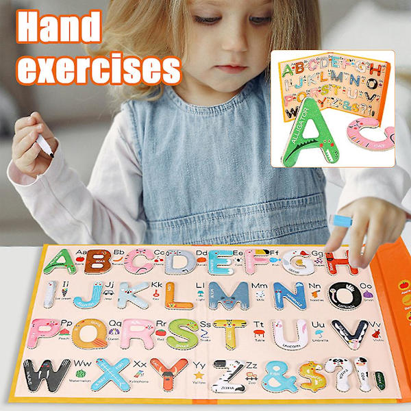 Jumbo Bokstäver Pussel Färg Form Djur Identifiering STEM Pussel ...