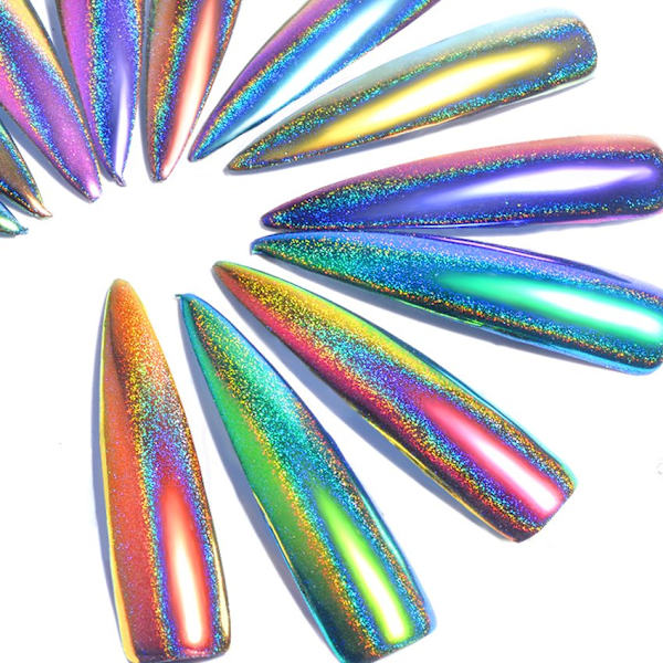 Holo Peacock Chameleon powder - Chrome pigment Nr 1 | Fyndiq