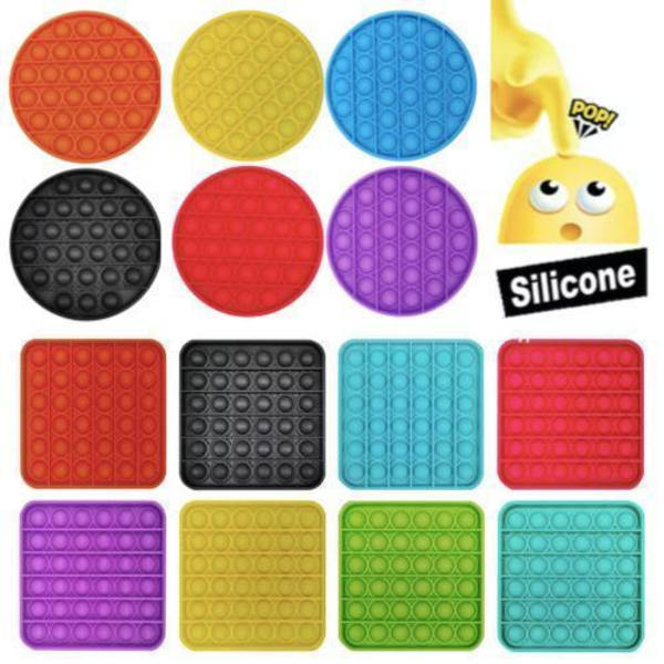 Pop it Fidget Toy Bubble Sensory Fidget Toy / Leksak- CE Pink Rund ...