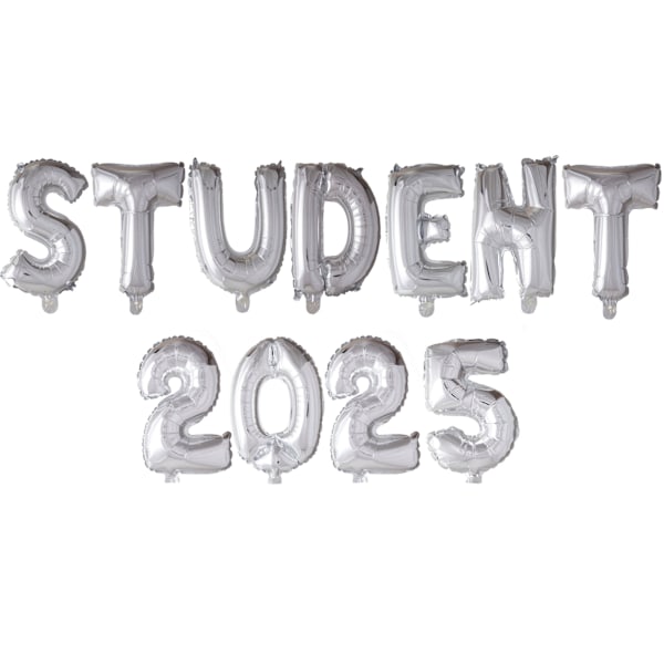 Ballonger STUDENT 2025 - Folieballonger, Nummer & Bokstäver - Perfekt ...