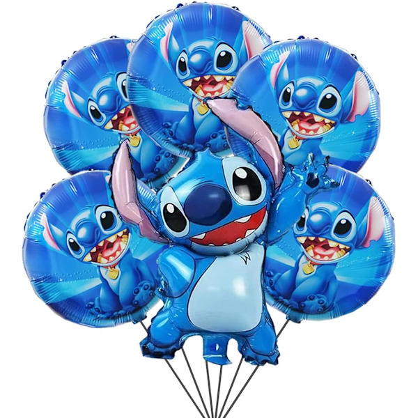 6 kpl Lilo ja Stitch -ilmapalloja, Lilo ja Stitch -juhlakoristeet | Fyndiq