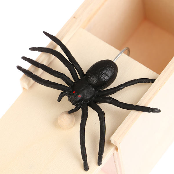 Spindelupptåg Skrämma Box Spindel i en låda skämtgåvor Gag Pull Toy ...