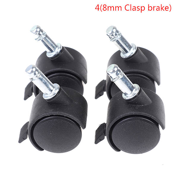 4st 30mm Stol Hjul Möbel Hjul Svänghjul Hjulbroms Whee 4(Clasp brake ...