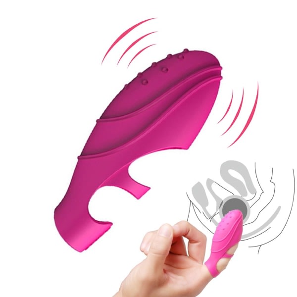 Silikon Finger Vibrator Sexleksaker För Kvinnor Lesbisk Klitoris