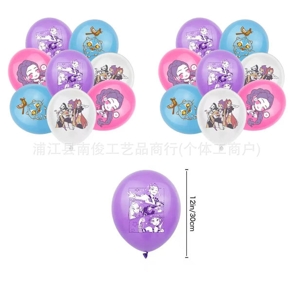 K-pop Demon Hunters Födelsedagsfest Dekorationer Set - Banner ...