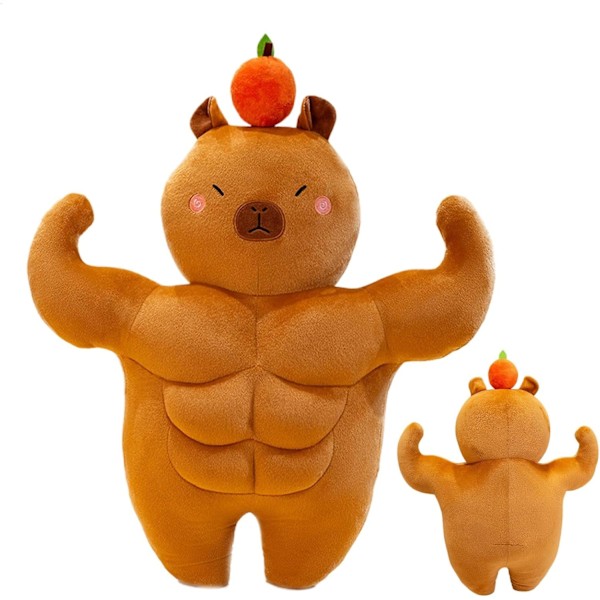 Uppstoppad Capybara Plyschleksak, Roliga Uppstoppade Muskelplyschdjur ...