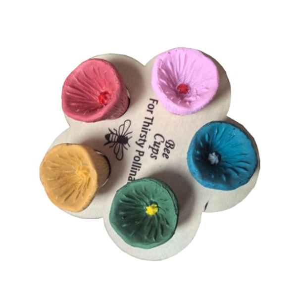 Bi insektsdrickkopp, bidrickkoppar för trädgård, minidrickkoppar används av bin i trädgårdar. (5 ...