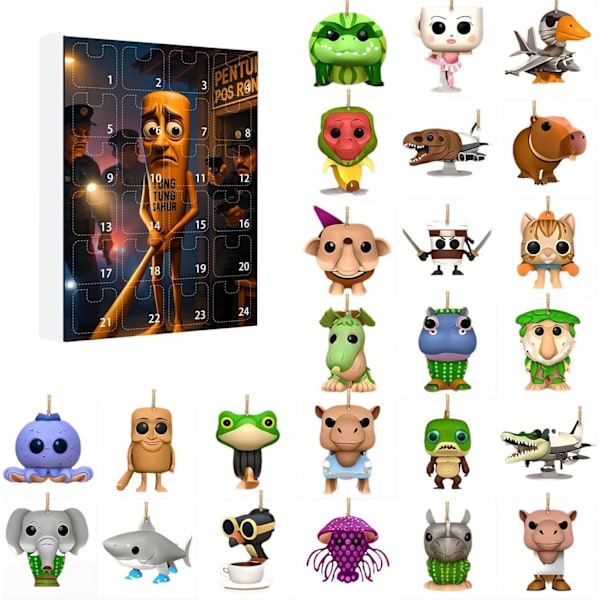 Tung Tung Tung Sahur Adventskalender, 24 dagars nedräkningskalender ...