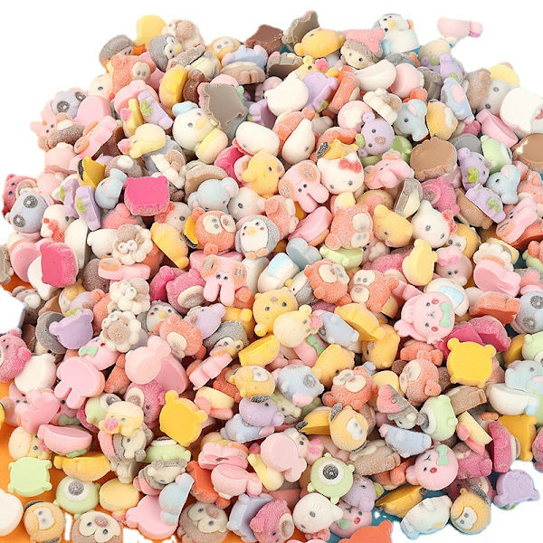 100 st höst och vinter flockade tecknade hartstillbehör DIY 4b50 | Fyndiq