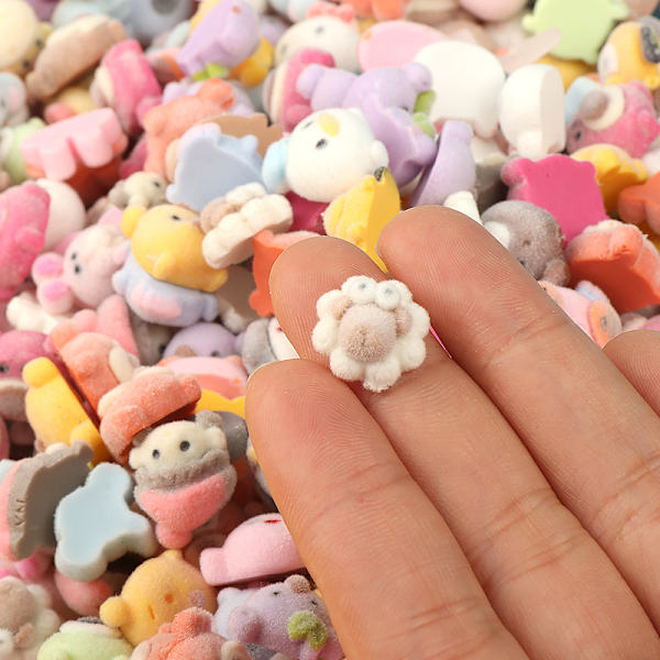 100 st höst och vinter flockade tecknade hartstillbehör DIY 4b50 | Fyndiq