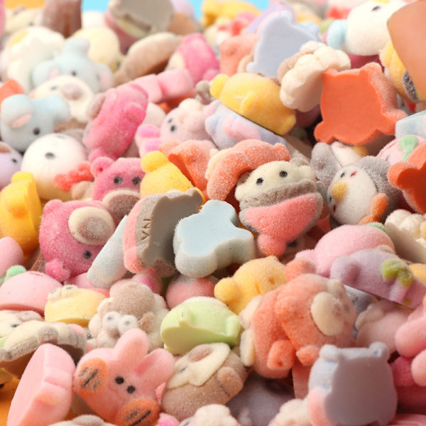 100 st höst och vinter flockade tecknade hartstillbehör DIY 4b50 | Fyndiq