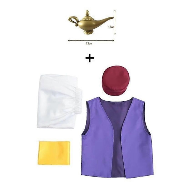 Voksen Fantasy Mytisk Prins Aladdin Kostume - Rollespil og Scenekostume ...