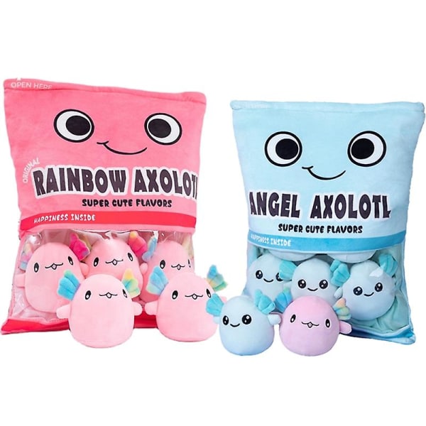 Kawaii 6st Axolotl Plyschleksaker Axolotl Snack Kudde Mjuk Tecknad En ... Kawaii 6st Axolotl Plyschleksaker Axolotl Snack Kudde Mjuk Tecknad En ...