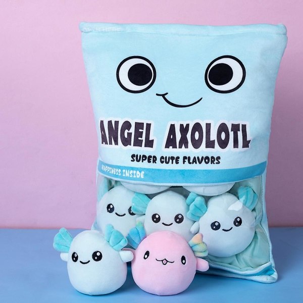 Kawaii 6st Axolotl Plyschleksaker Axolotl Snack Kudde Mjuk Tecknad En ... Kawaii 6st Axolotl Plyschleksaker Axolotl Snack Kudde Mjuk Tecknad En ...