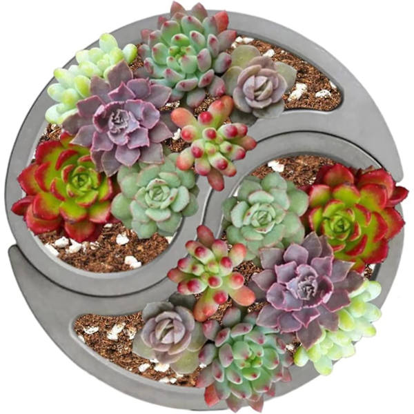 Betongblomsterpotteformer Sukkulenter Plantasjeformer Silikonformer Tai ...