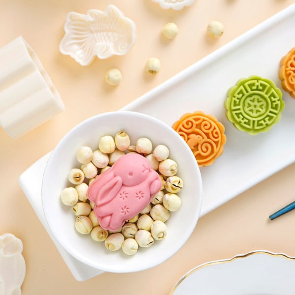 Plast Mooncake Stämpel Söt Kaninform Mooncake Form Festival DIY ...