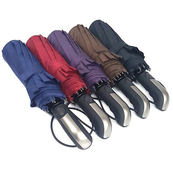 Praktiskt Vind t ligt Automatiskt Paraply Mörkblå | Mörkblå | Fyndiq