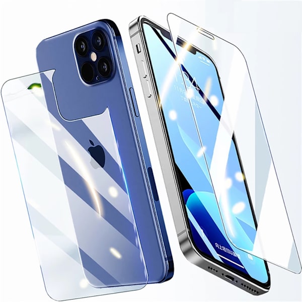 3-PACK Front & Back Screen Protector 0,3 mm iPhone 14 Pro Transparent ...