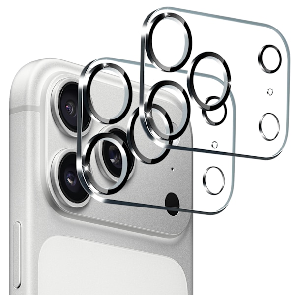 [2-Pack] iPhone 17 Pro Linsskydd av Härdat Glas - Skydd för Kamera ...