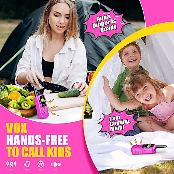 Presenter för flickor 3-10 år, walkie-talkie barn från 3-10 år ...