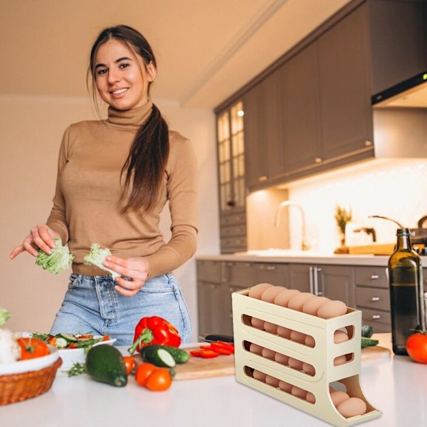 30 munan kylmälaatikko - Automaattinen rullaava munasäilytys ...