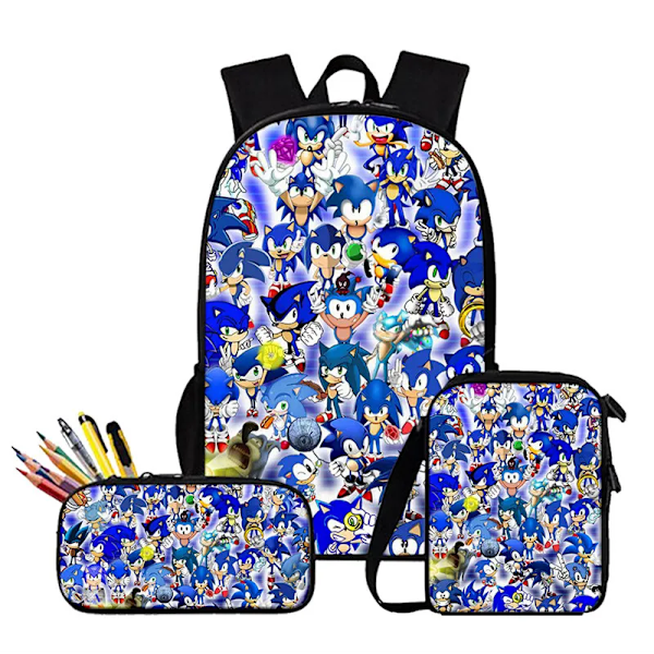 3st 3D-tulostus Super SONIC -reppu olkalaukut Case#555 TC-14 | Fyndiq