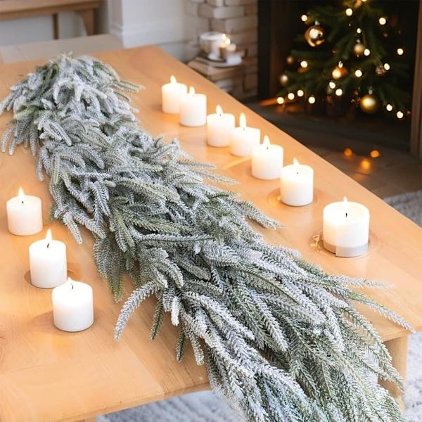 Moorle Julgirlang 180cm Konstgjord Gran – Juldekoration för Spisel ...