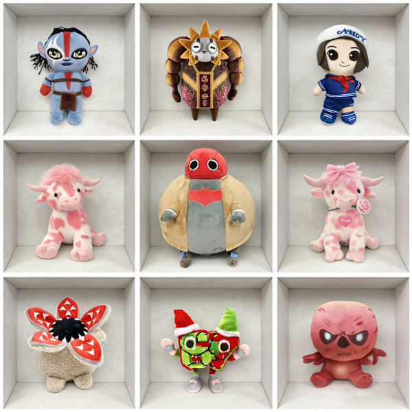 Plyschleksak Spelkaraktär Docka Fet Stil Söt Mjuk Uppstoppad Leksak ...