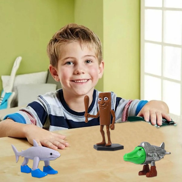 st Italienska Hjärnfigurer Leksaksfigurer, Tralalero Tralala, Tung Tung ...