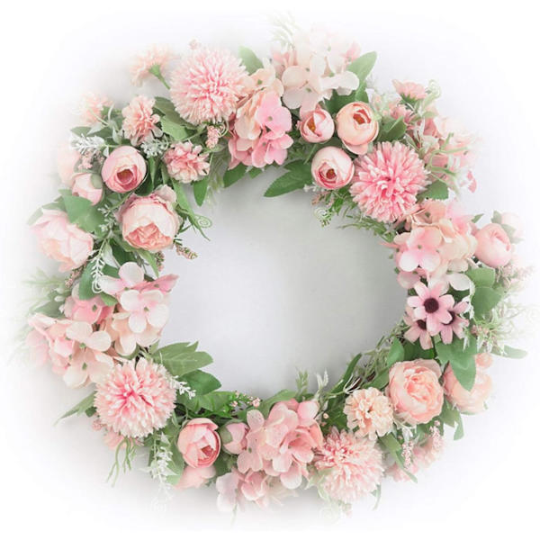 Konstgjord Blomkrans Dörrkrans DIY Bröllop Jul Hängande | Fyndiq